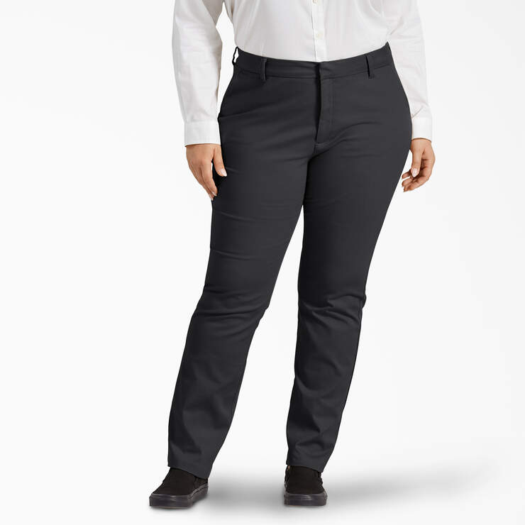 Womens Plus Perfect Shape Relaxed Fit Bootcut Pants Dickies Us