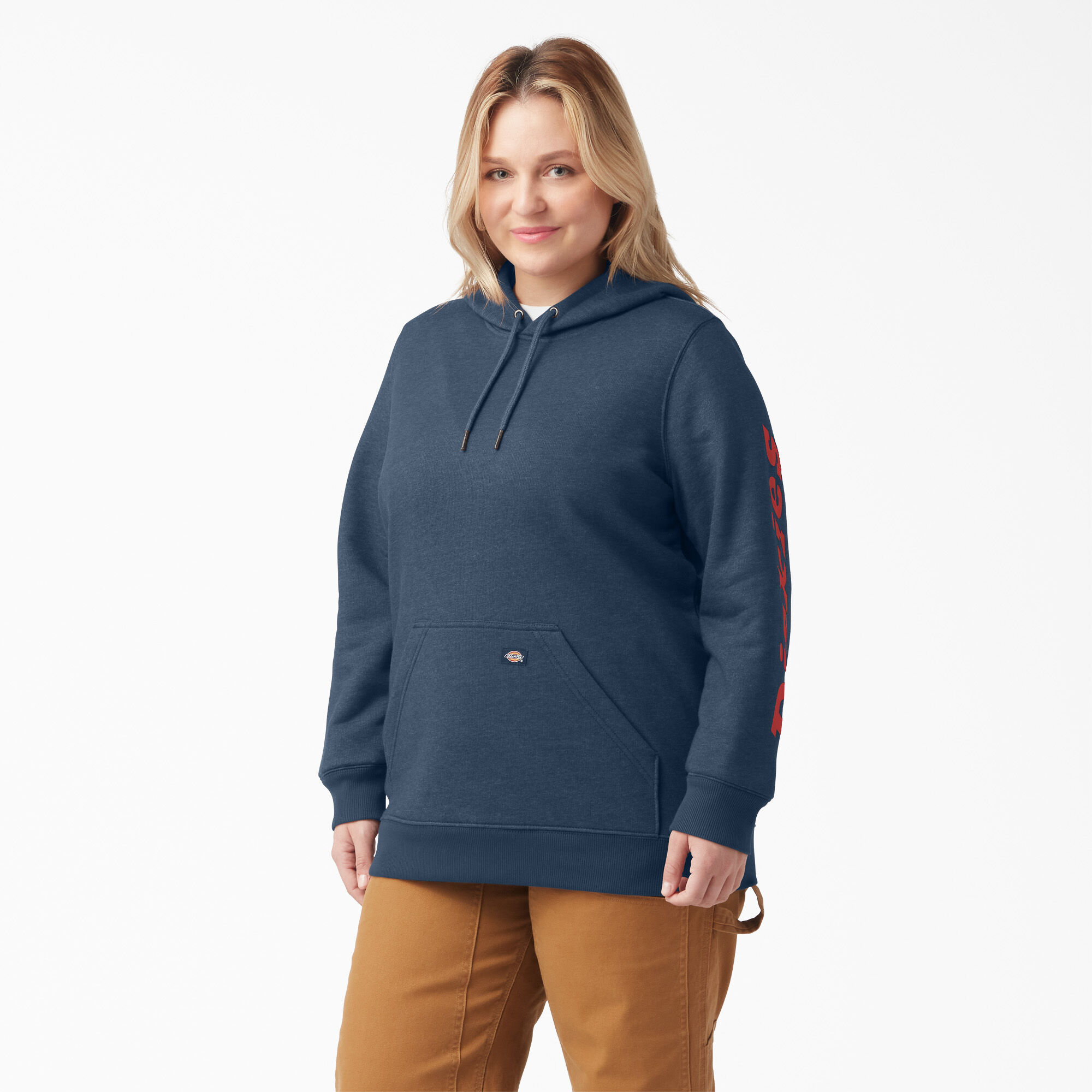 Women's Plus Water Repellent Sleeve Logo Hoodie - Dickies US