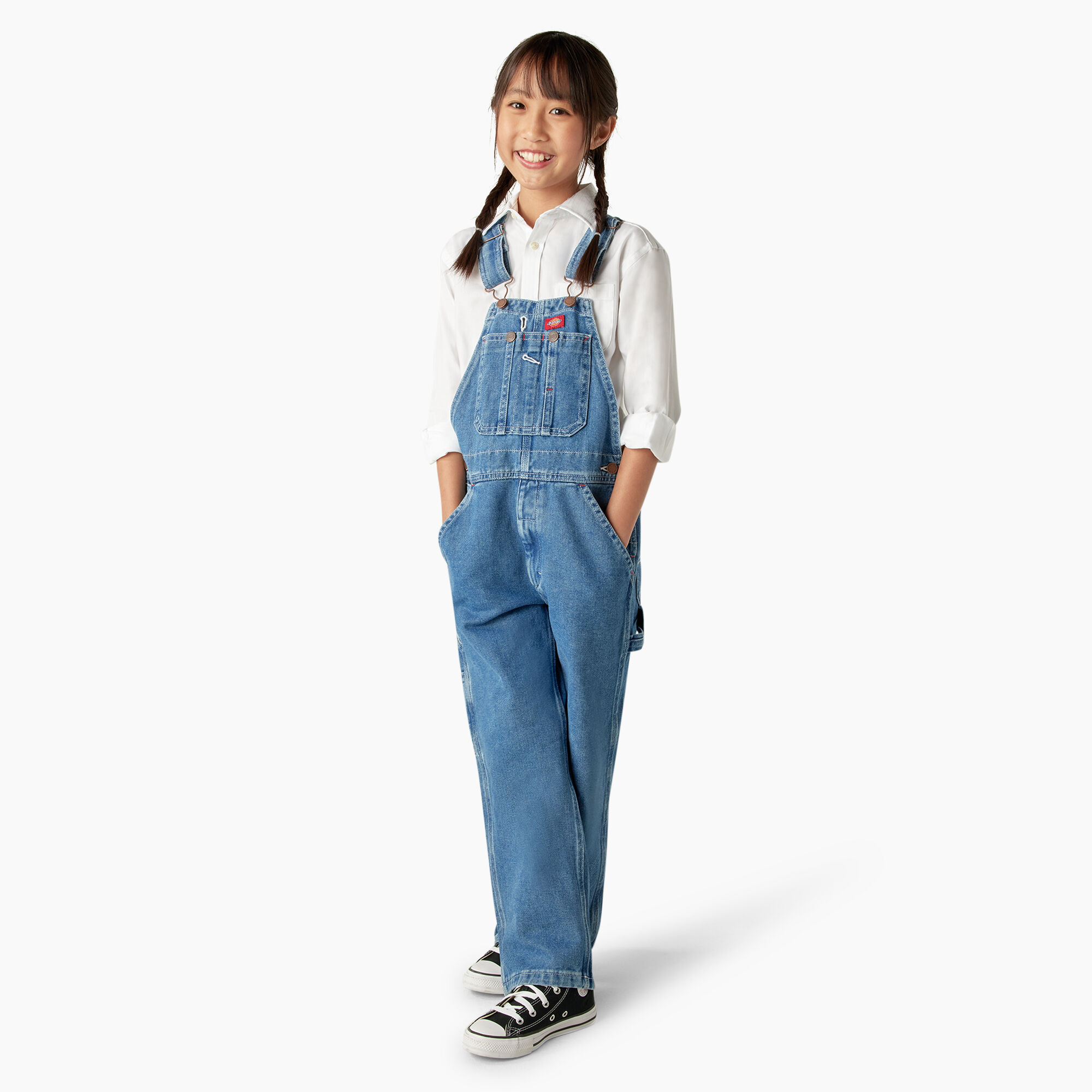 Kids Denim Bib Overalls, 4-20 | Kids | Dickies - Dickies US